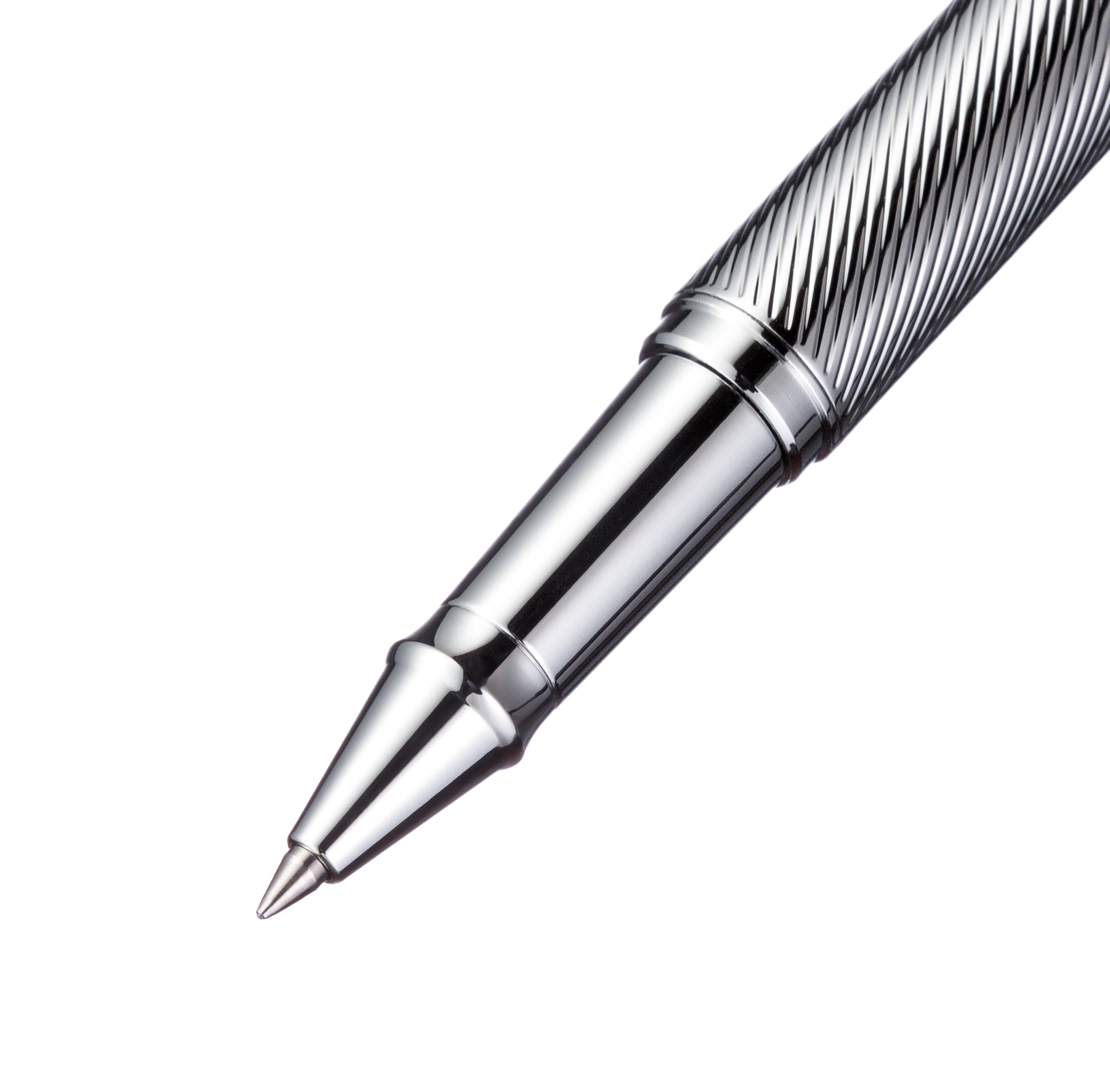 Chrome Rollerball Pen Set with Schneider Ink Refill | ZenZoi