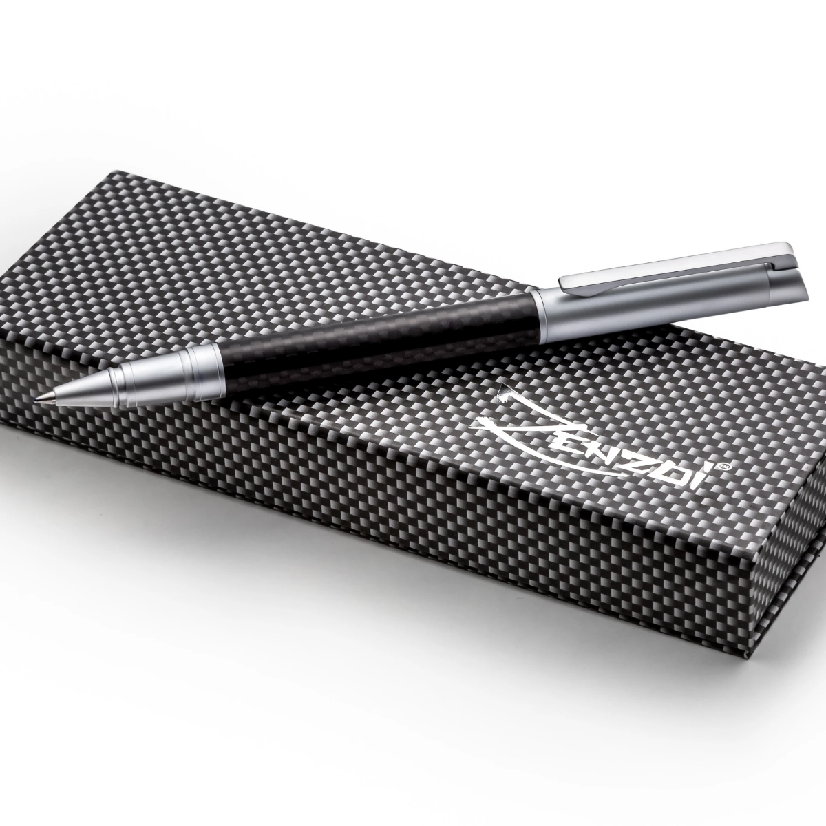 Carbon Fiber Rollerball Pen Set with Schneider Ink Refill - Matte ...