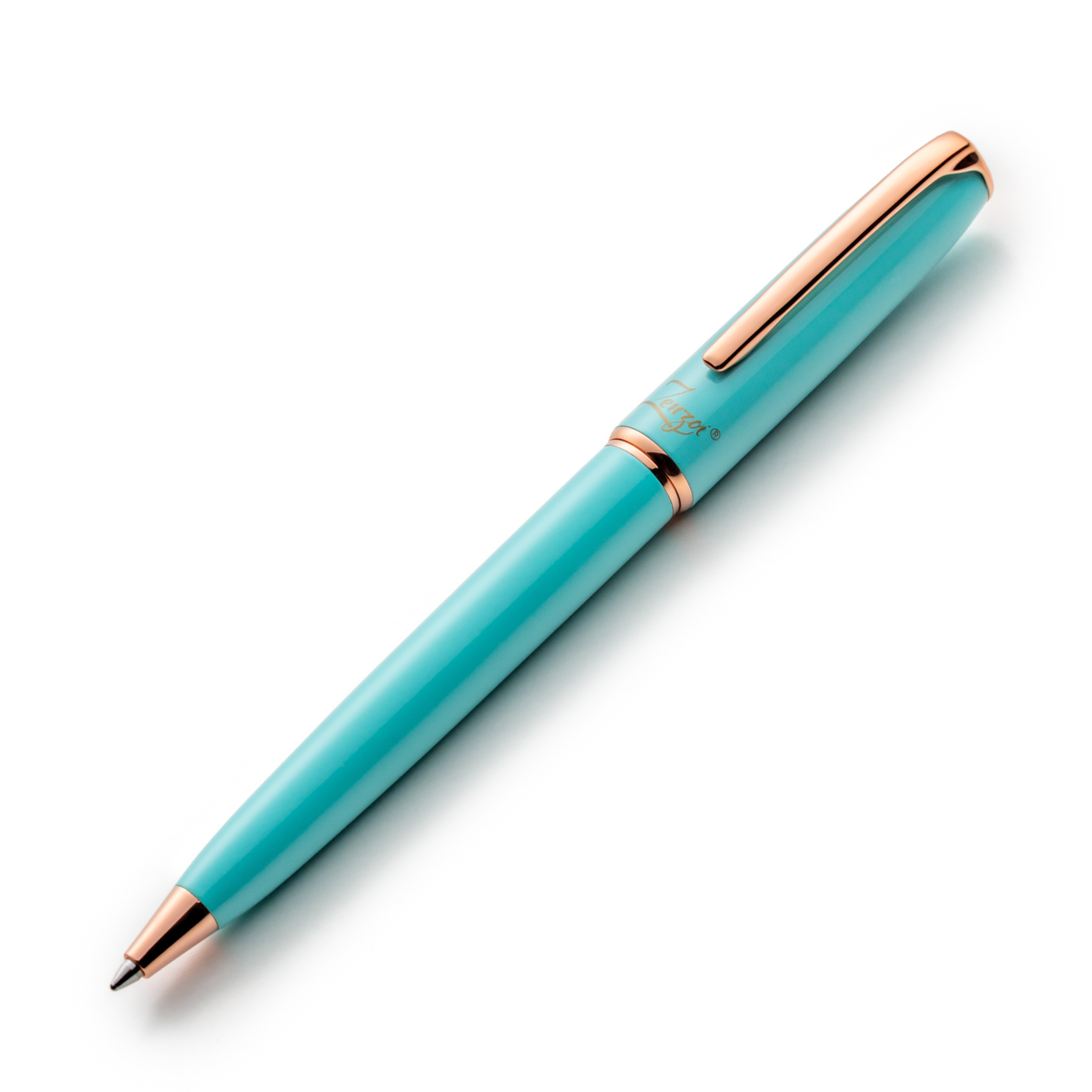 Turquoise Ballpoint Pen Set with Ink Schmidt Refill | ZenZoi