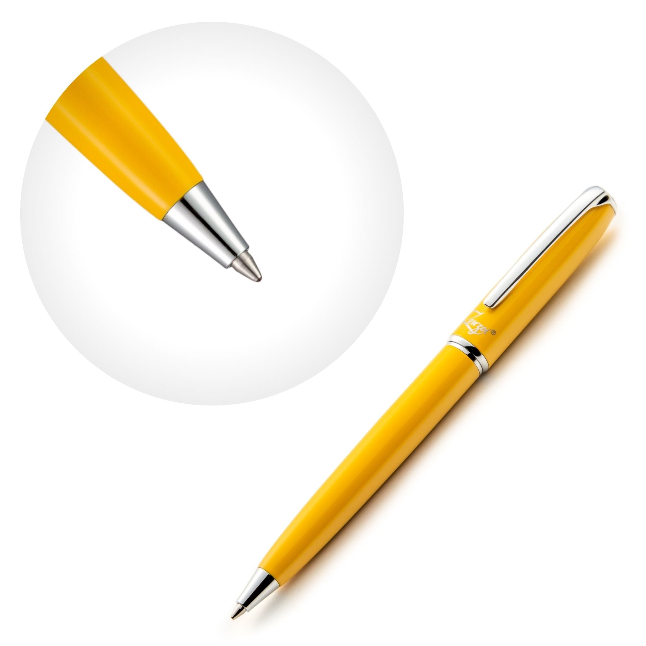 Yellow Ballpoint Pen Set with Ink Schmidt Refill | ZenZoi